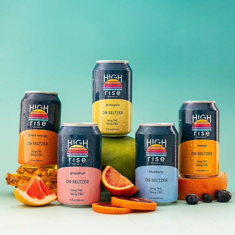 High Rise Seltzers: THC & CBD Real Fruit Seltzer – High Rise Beverages