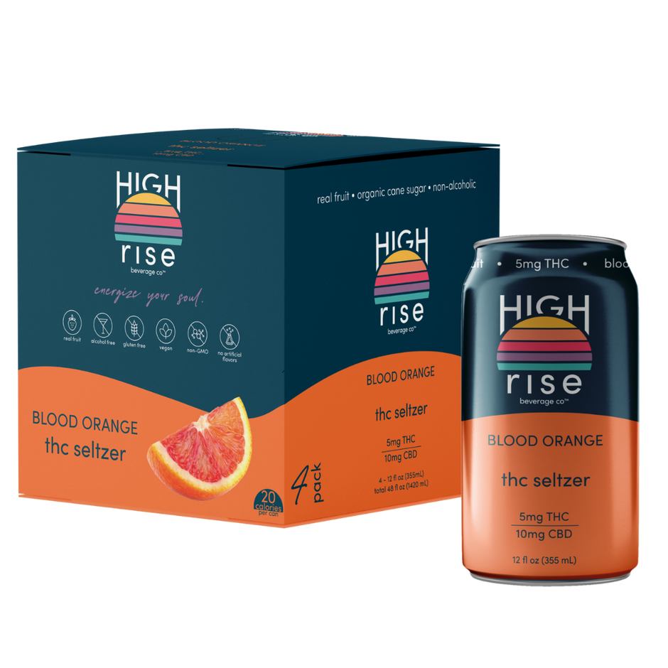 Shop High Rise Beverages: THC, CBD, and Adaptogen Seltzers