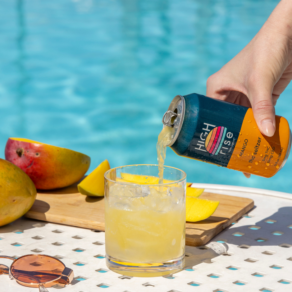 Shop High Rise Beverages: THC, CBD, and Adaptogen Seltzers