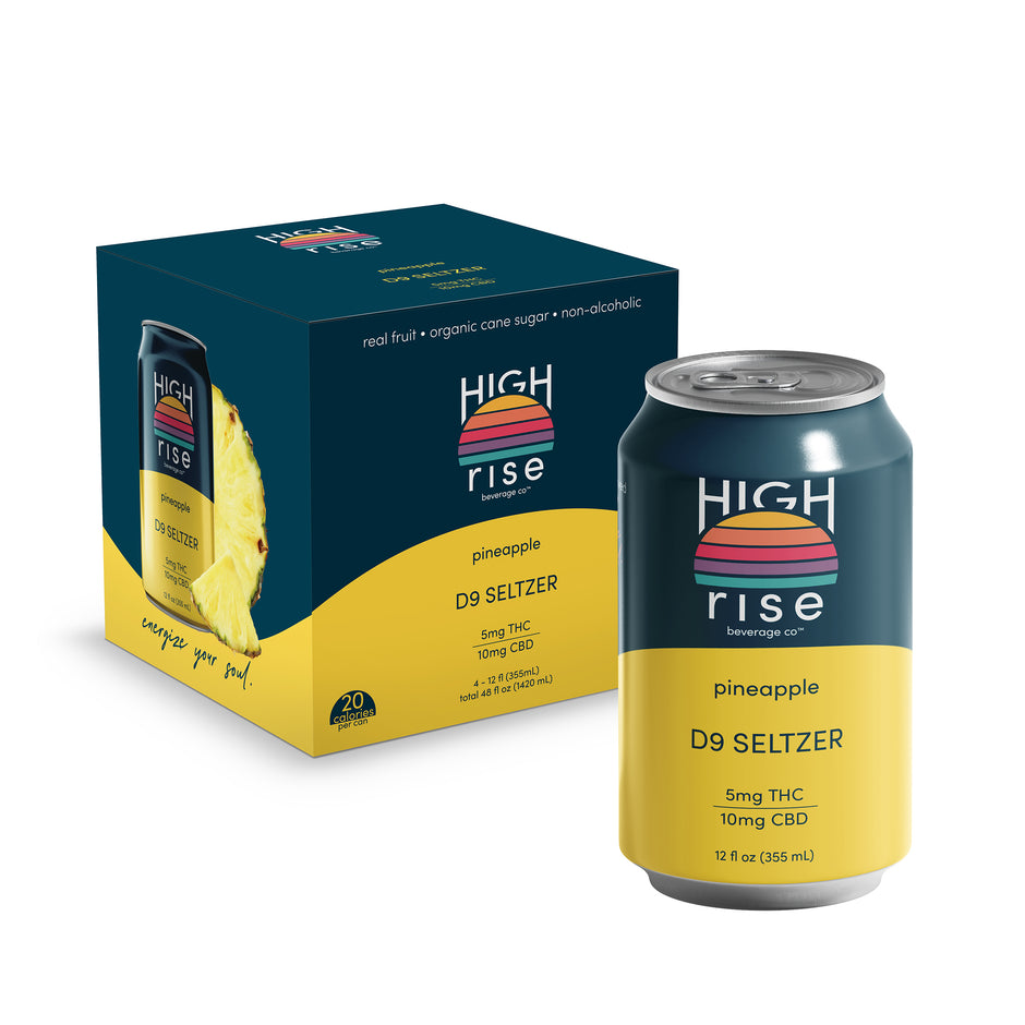 Shop High Rise Beverages: THC, CBD, and Adaptogen Seltzers